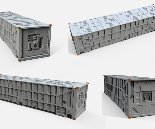 ArtStation - sci fi Cargo Container 1 | Resources