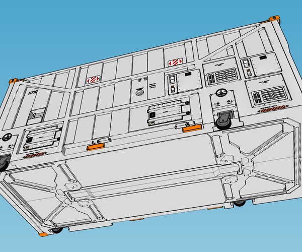 ArtStation - sci fi Cargo Container 1 | Resources