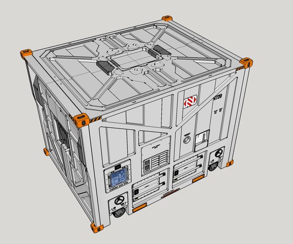 ArtStation - sci fi Cargo Container 1 | Resources