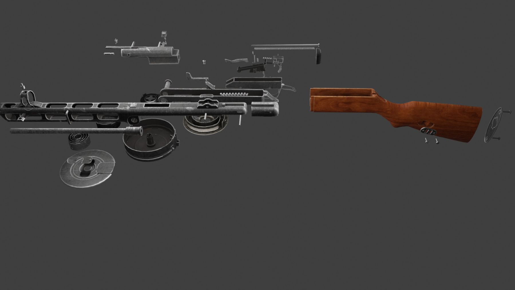 ArtStation - PPSH full disassembled model | Resources