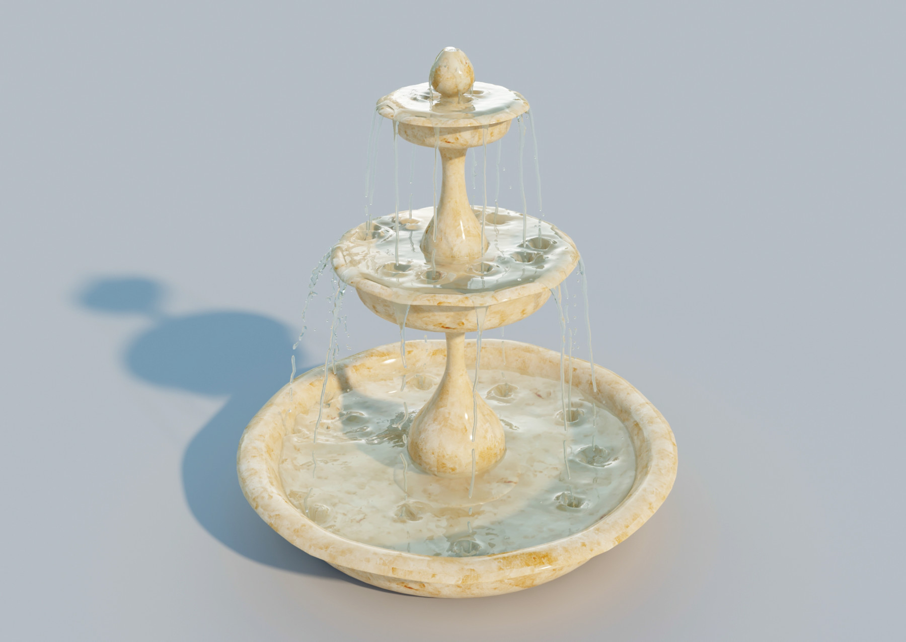 ArtStation - Water fountain with 10 seconds of flowing water 3D model ...