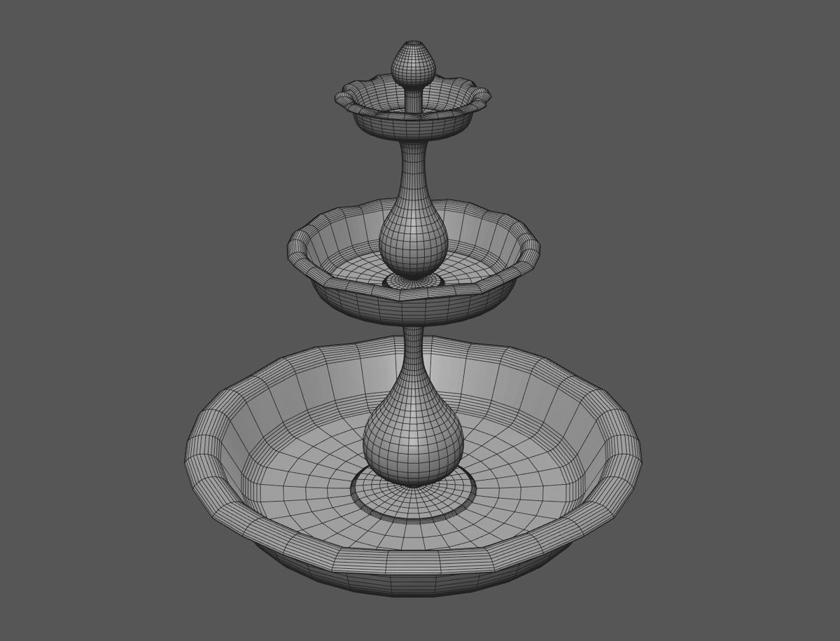 ArtStation - Water fountain with 10 seconds of flowing water 3D model ...