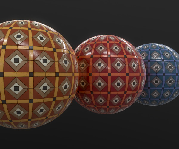 ArtStation - PBR Materials | Floor tile pack | Game Assets