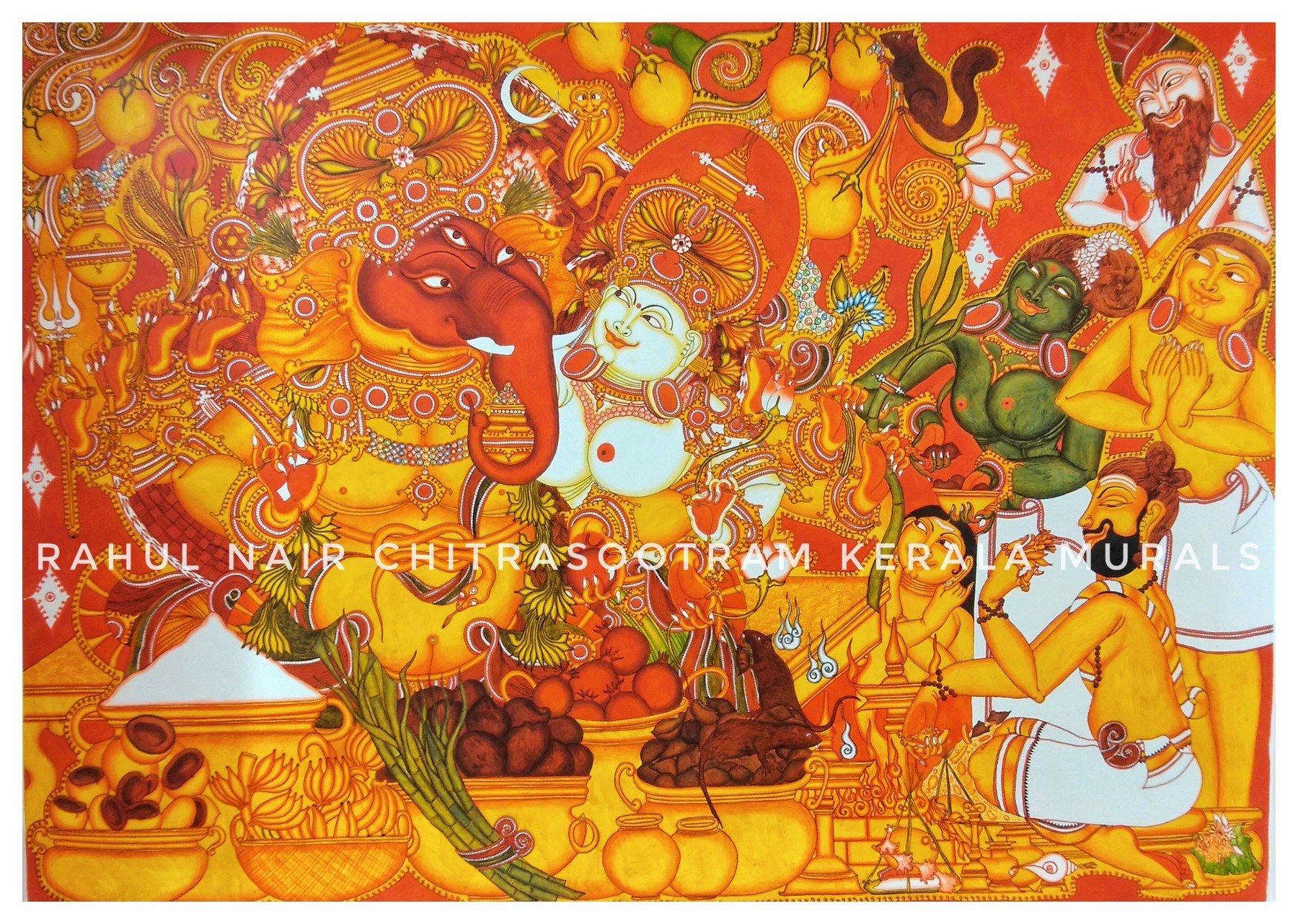 ArtStation - Traditional Kerala Mural Painting | Artworks