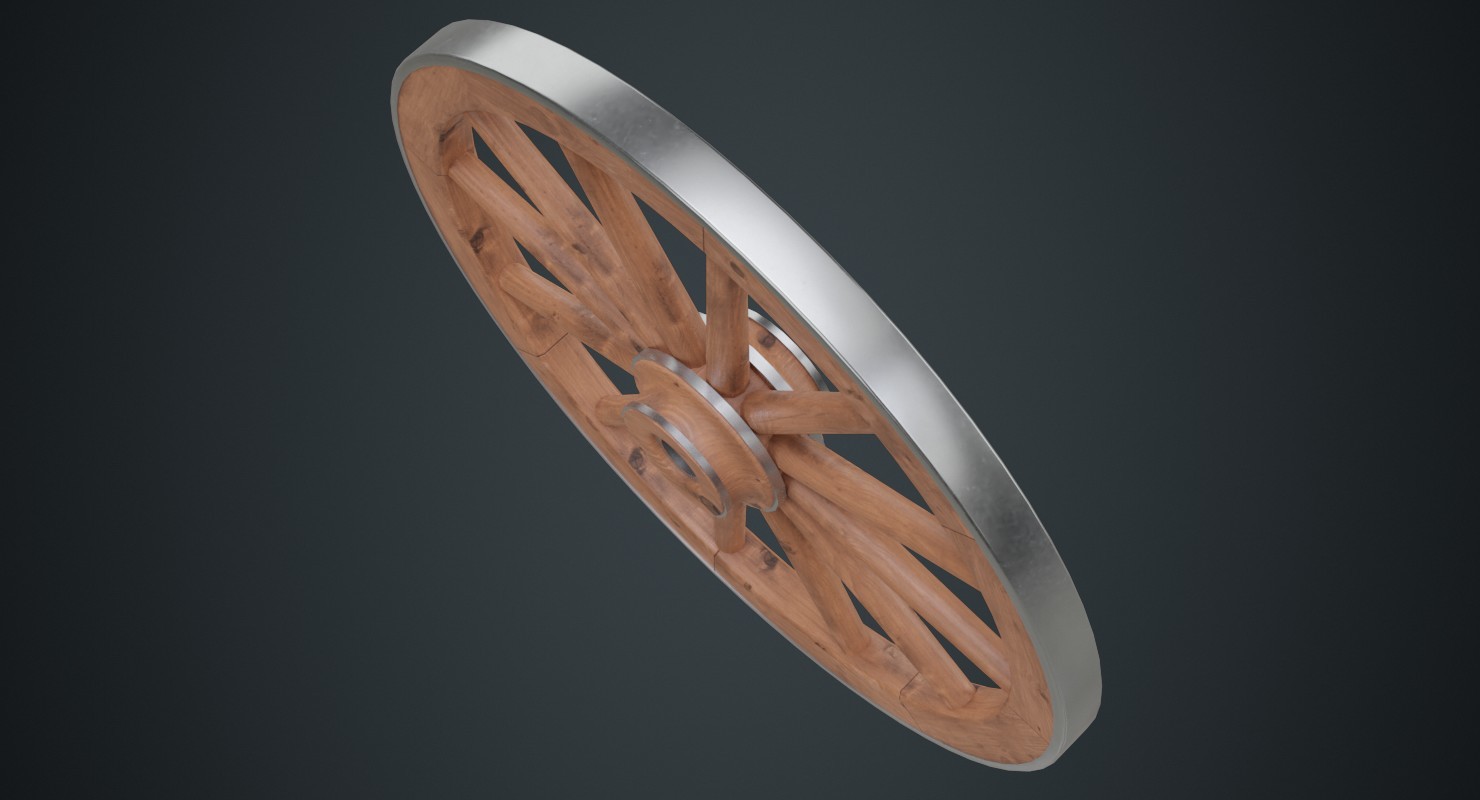 ArtStation - Wagon Wheel 1A | Game Assets