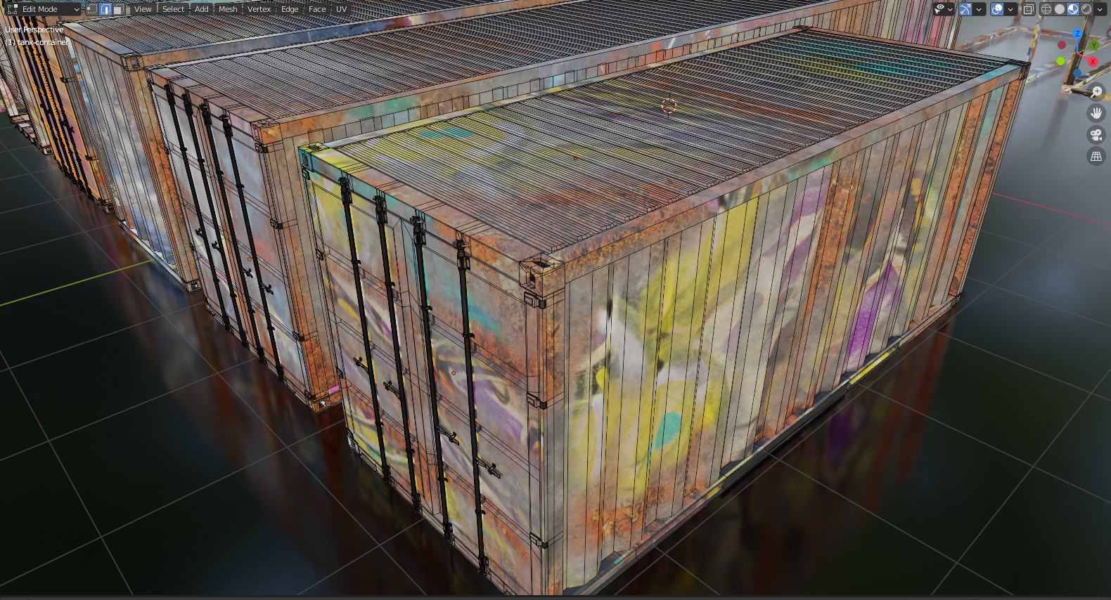 ArtStation - Post-Apocalyptic Kitbash, Shipping Container Themed, 60 ...