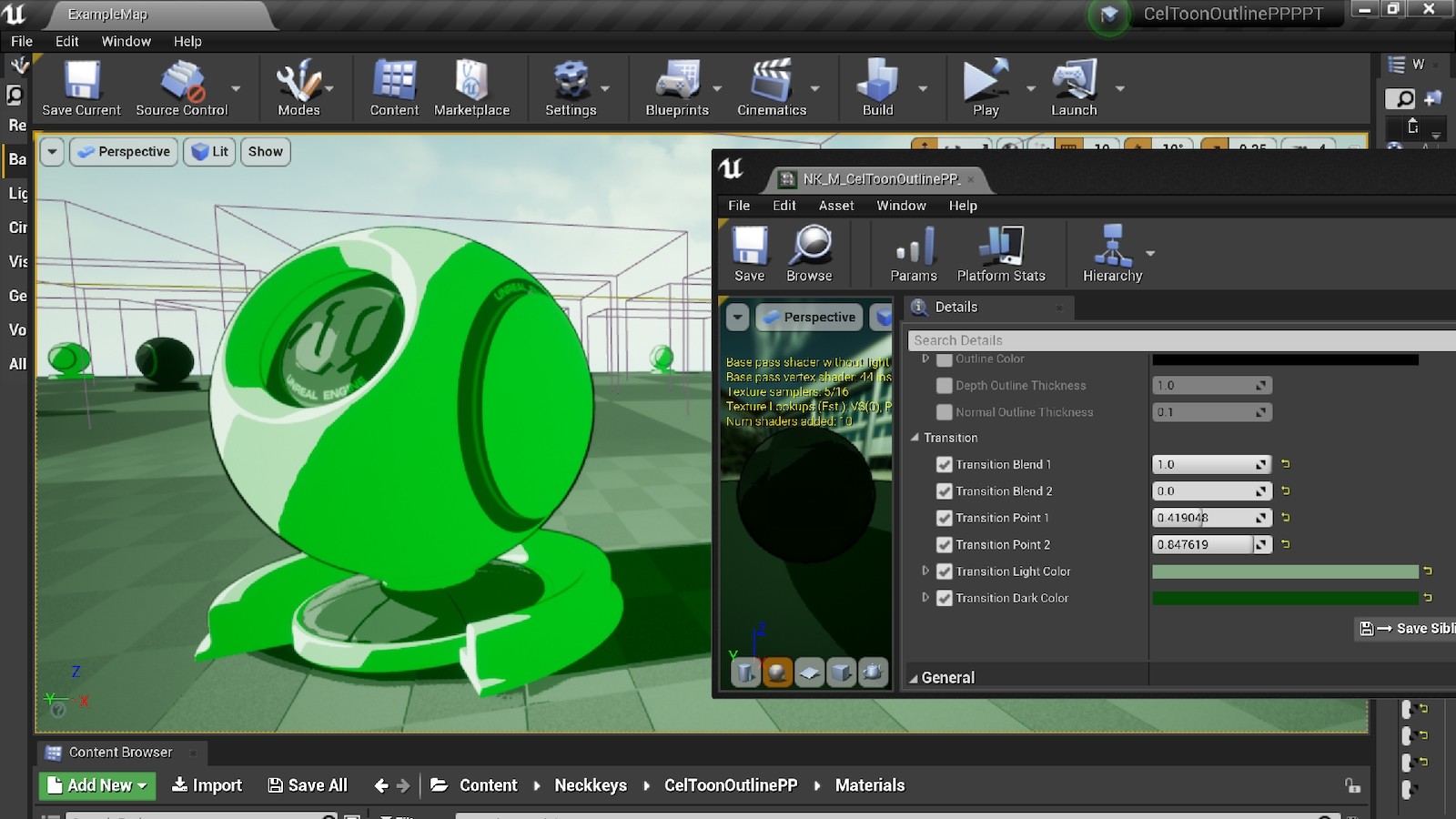 ArtStation - Cel Toon Outline PostProcess Material - Unreal Engine | Resources