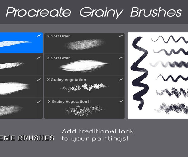 ArtStation - Procreate Grain Brushes | Brushes