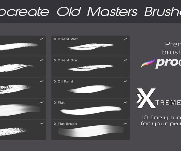 ArtStation - Procreate Old Masters | Brushes