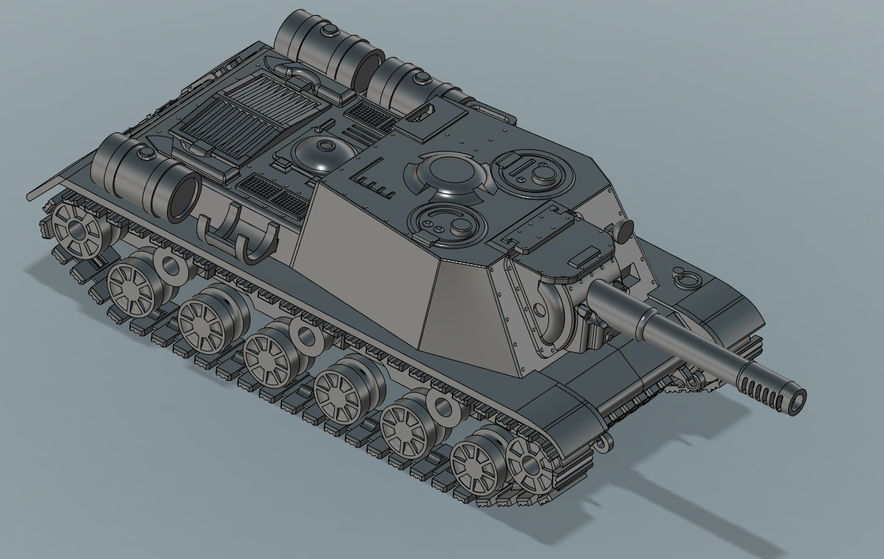 ArtStation - ISU-152 - 3D Print Ready | Resources