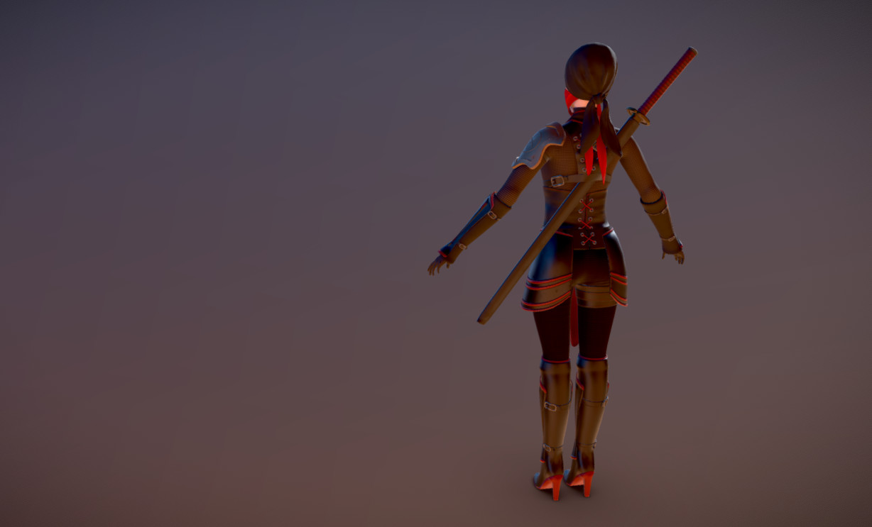 ArtStation - Ninja Demon Hunter | Game Assets
