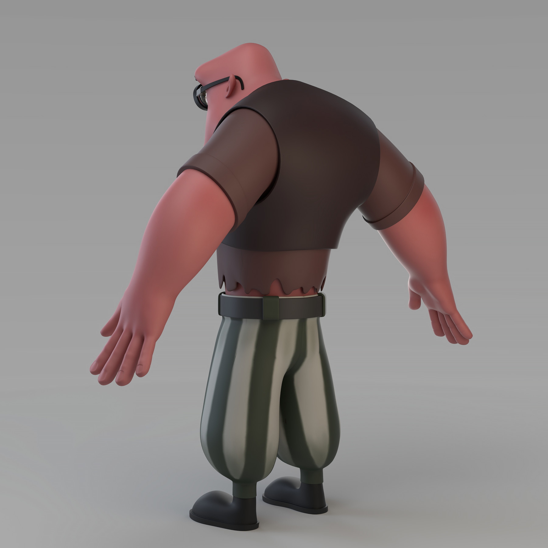 ArtStation - Cartoon Poor Big Man | Resources