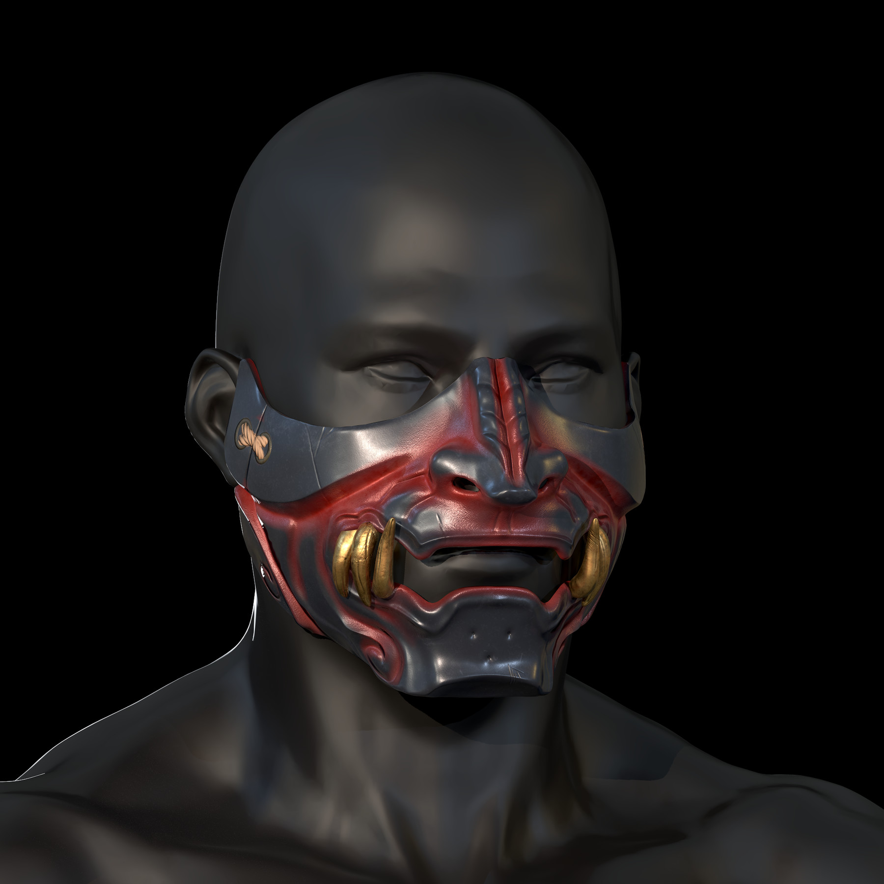 ArtStation - Samurai Mask ver1 | Game Assets