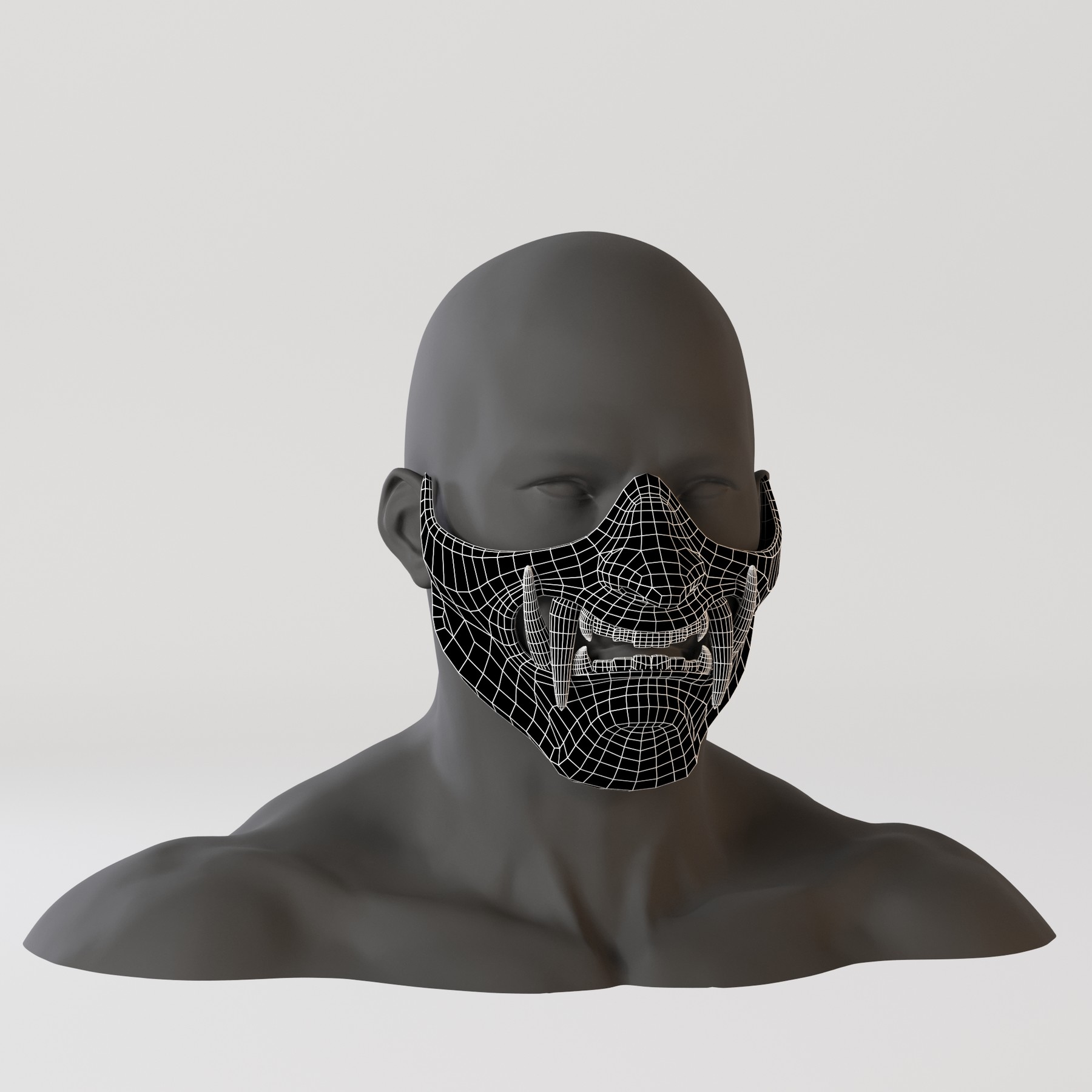 ArtStation - Samurai Mask ver1 | Game Assets