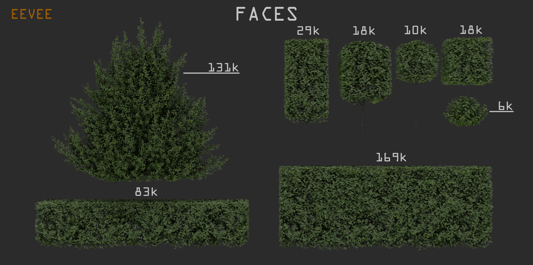 ArtStation - Hedges & Shrubs Pack | Game Assets