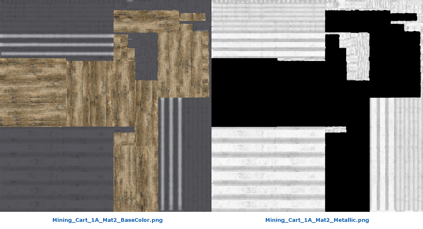 ArtStation - Mining Cart 1A | Game Assets