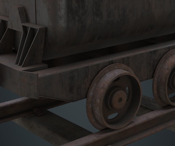 ArtStation - Mining Cart 1B | Game Assets