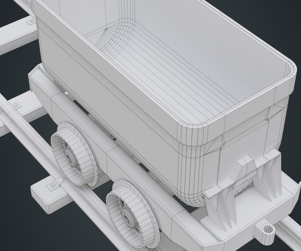 ArtStation - Mining Cart 1B | Game Assets
