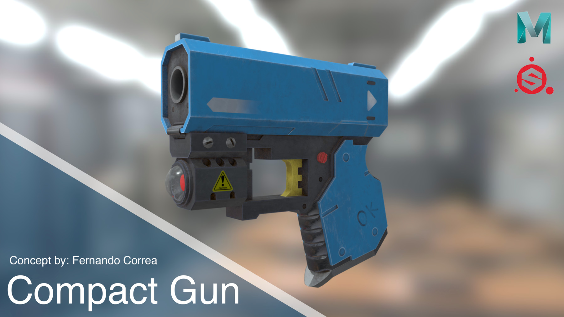 ArtStation - Compact Gun | Game Assets