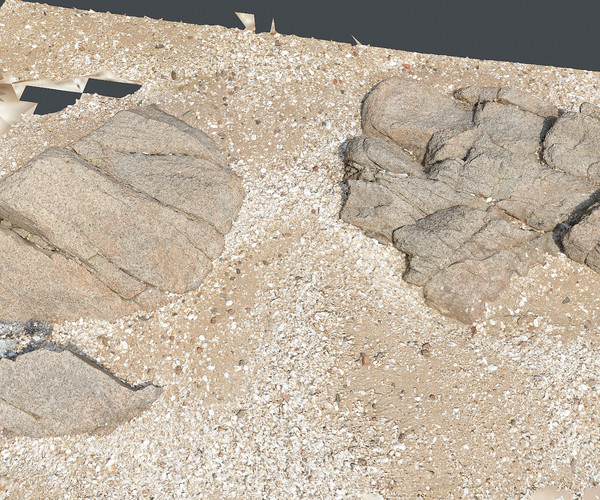 ArtStation - Photoscan_Beach Rock_0057_only HighPoly Mesh (16K Texture ...