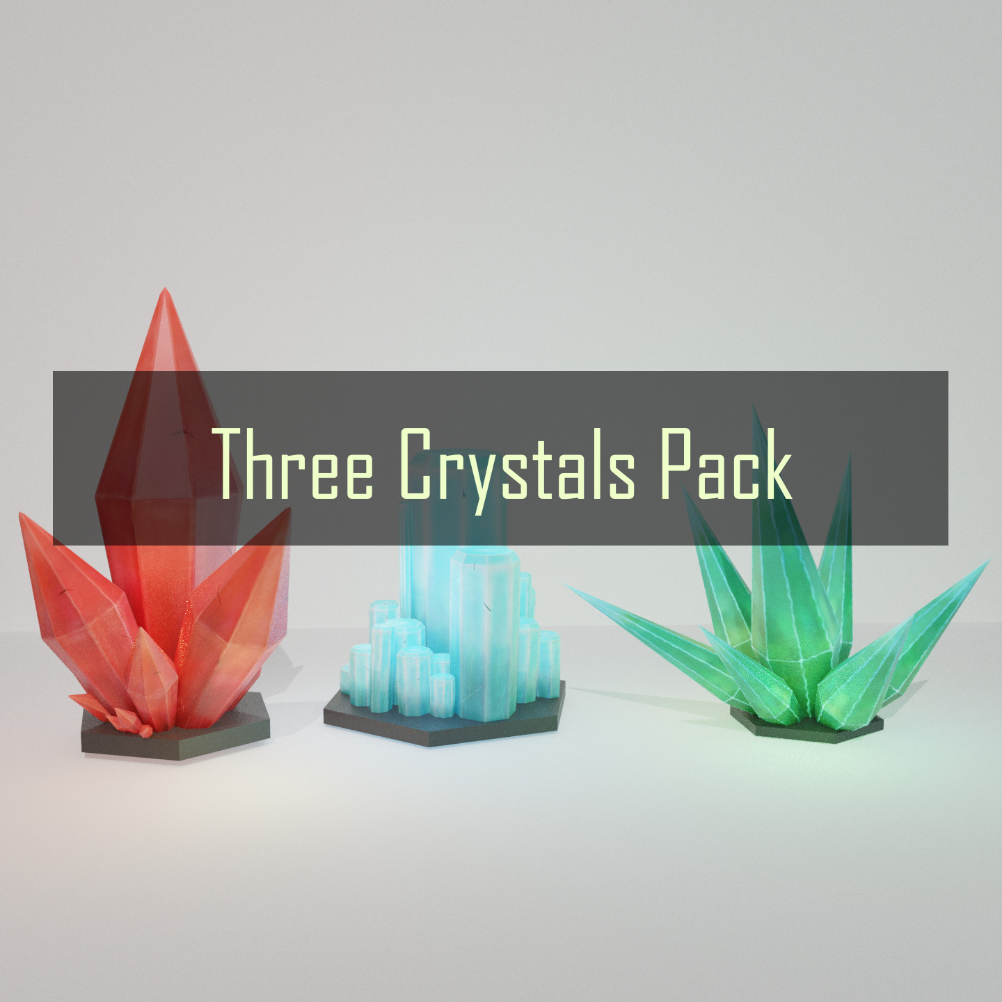 ArtStation - Three Crystals Pack | Game Assets