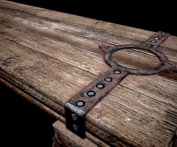 ArtStation - Rusty wooden Table | Game Assets