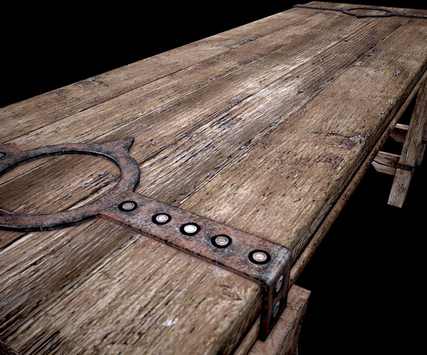 ArtStation - Rusty wooden Table | Game Assets