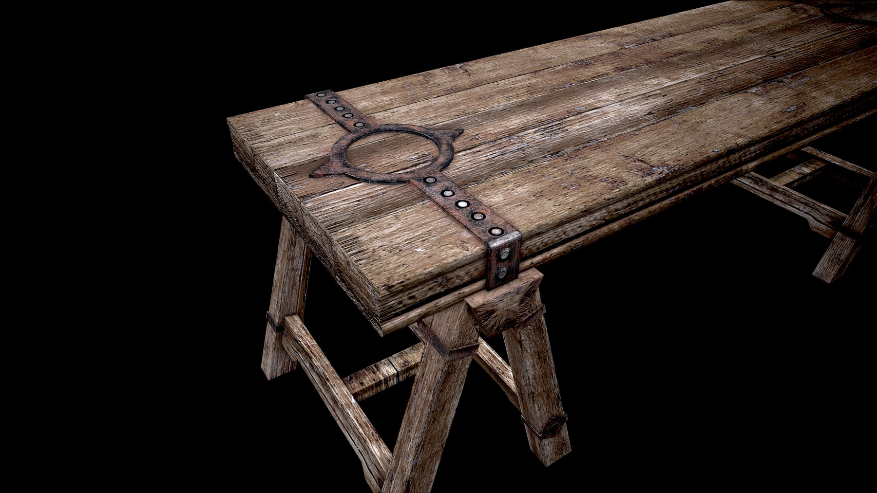 ArtStation - Rusty wooden Table | Game Assets