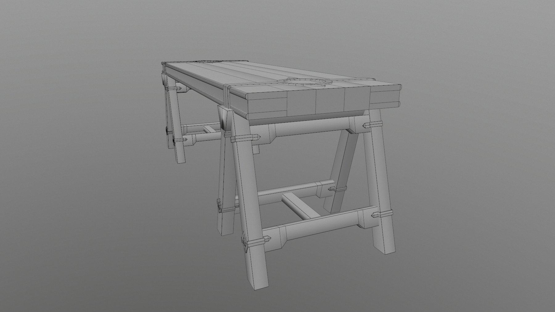 ArtStation - Rusty wooden Table | Game Assets