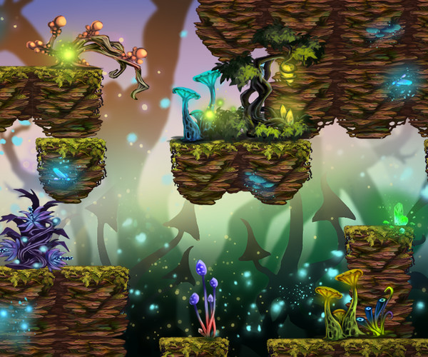 ArtStation - 2D Tile Pack - Fantasy Forest | Game Assets