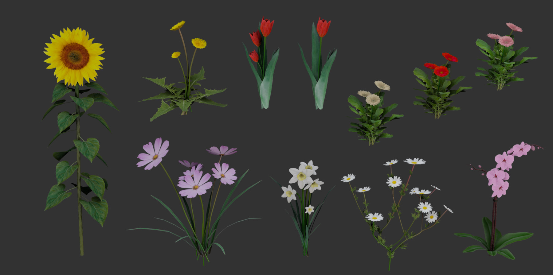 ArtStation - Flowers Pack | Game Assets