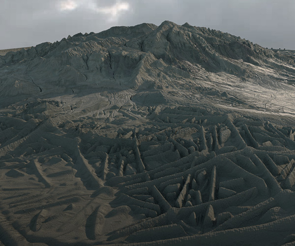 ArtStation - Height/Displacement map pack IV Alien Mountains/Cliffs ...