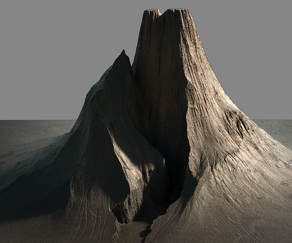 ArtStation - Height/Displacement map pack IV Alien Mountains/Cliffs ...