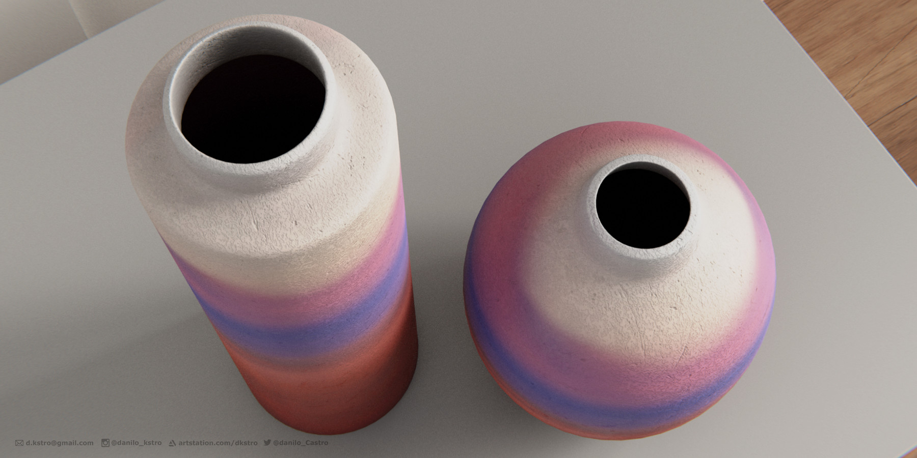 ArtStation - ATACAMA DECORATIVE VASE | 3D model | 4k Textures | 2 Sizes ...