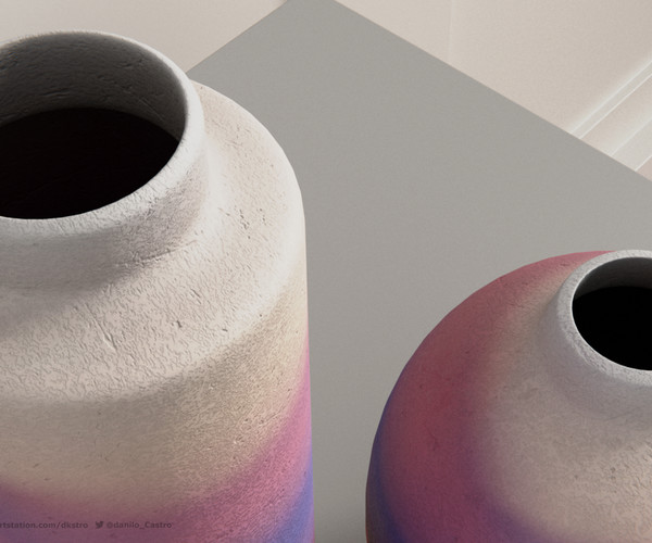 ArtStation - ATACAMA DECORATIVE VASE | 3D model | 4k Textures | 2 Sizes ...