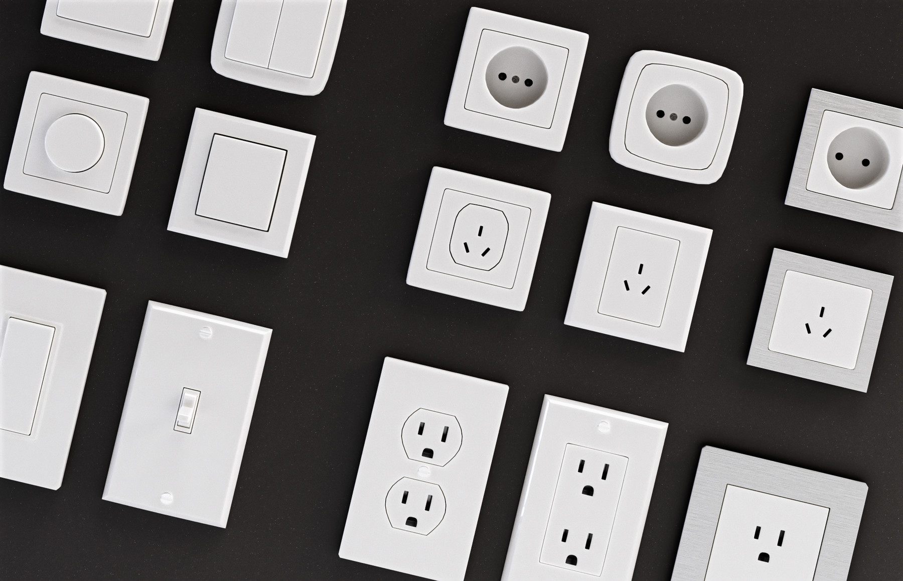 ArtStation - Power outlets and Lights Switches Pack Low-poly 3D Set ...