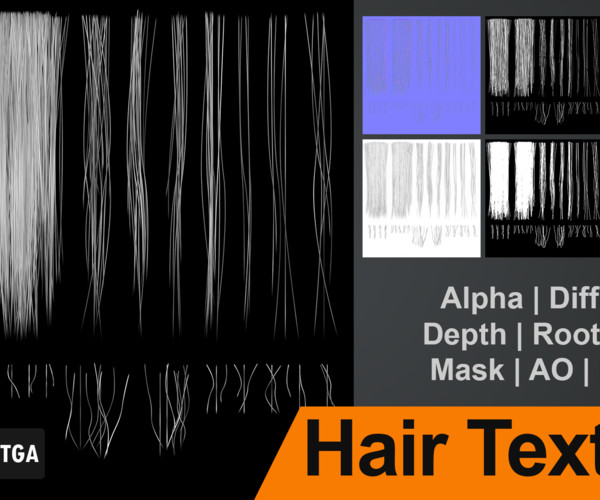 ArtStation - Hair Textures 4K | Game Assets