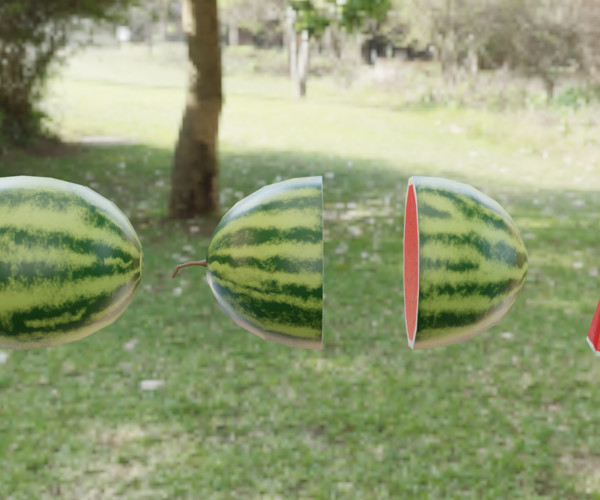 ArtStation - Watermelon 3D Model | Game Assets