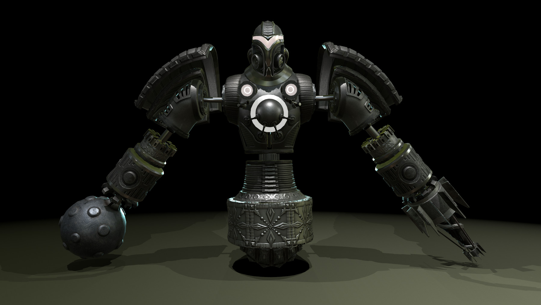 ArtStation - The mechanical Golem | Game Assets