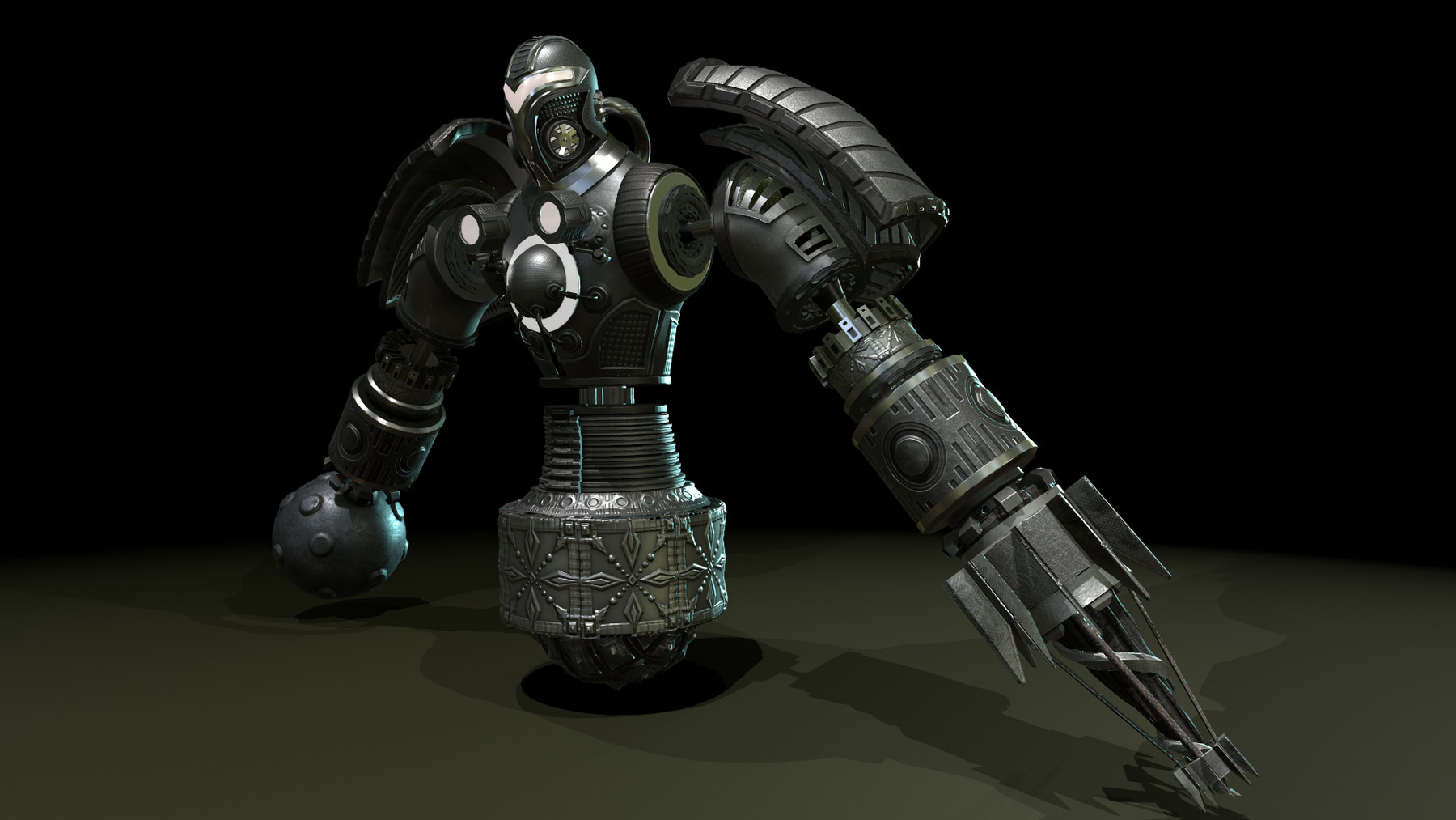 ArtStation - The mechanical Golem | Game Assets