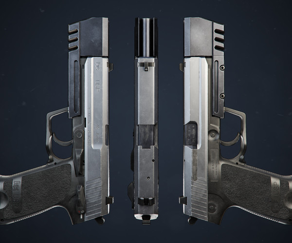 ArtStation - H&K USP Match Handgun | Game Assets