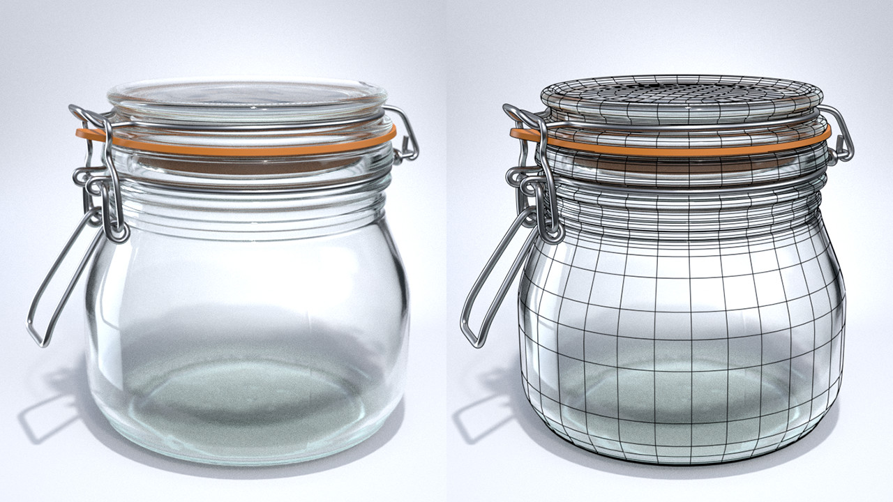 ArtStation - Clamp Jar, Bottle + Animation | Resources