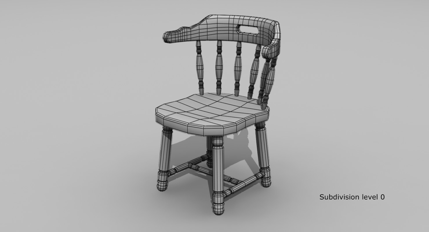 ArtStation - Worn wooden chair | Resources