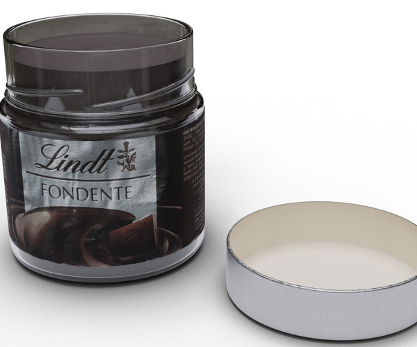 ArtStation - 3D Lindt chocolate spread jar | Resources