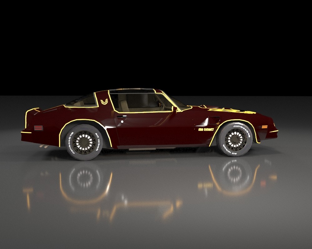 ArtStation - Pontiac Firebird 1977 Low Poly | Game Assets