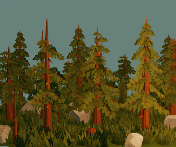 ArtStation - Seasonal Foliage and Rock Pack | Game Assets