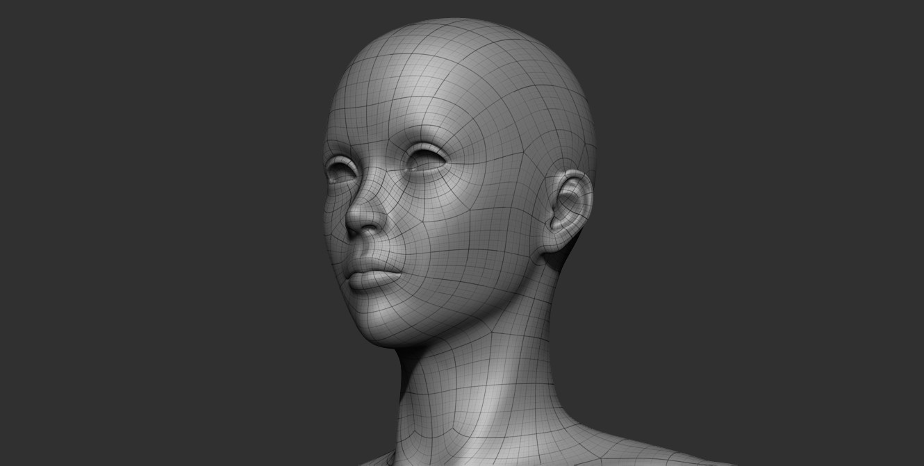 ArtStation - Female Topology for Animation and Base Meshes | Resources