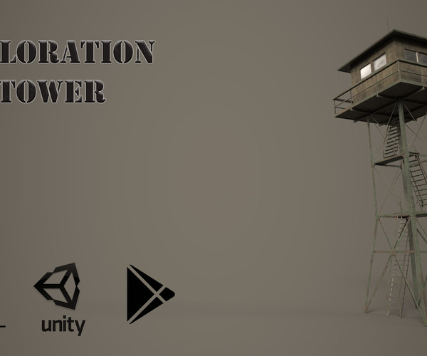 ArtStation - Scout Tower Low-poly 3D model | Resources