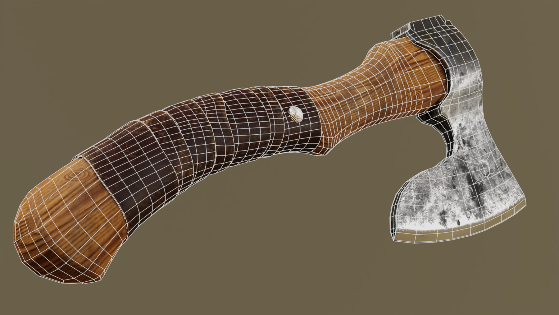 ArtStation - Axe low poly and high poly 3d model | Game Assets