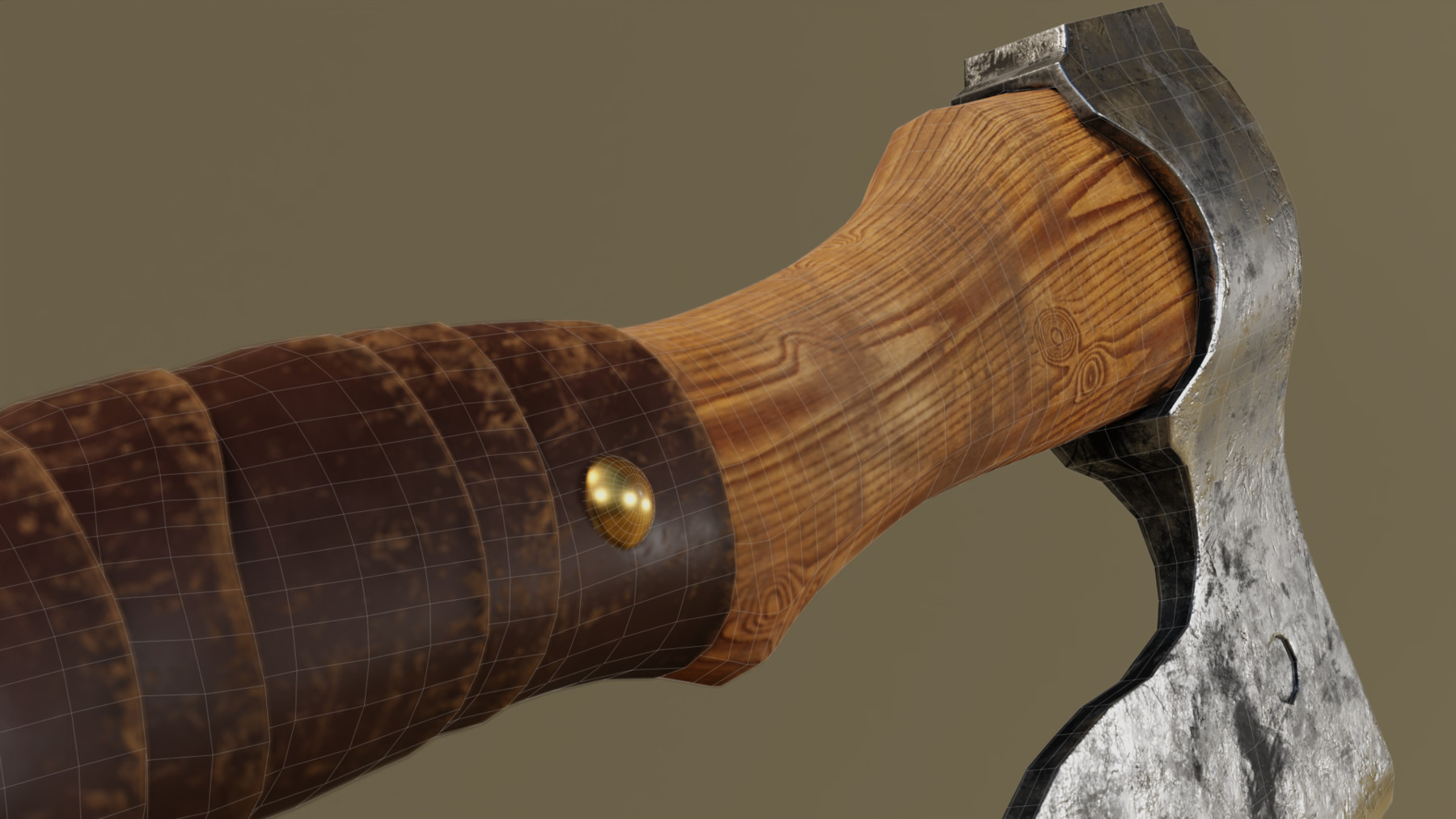 ArtStation - Axe low poly and high poly 3d model | Game Assets